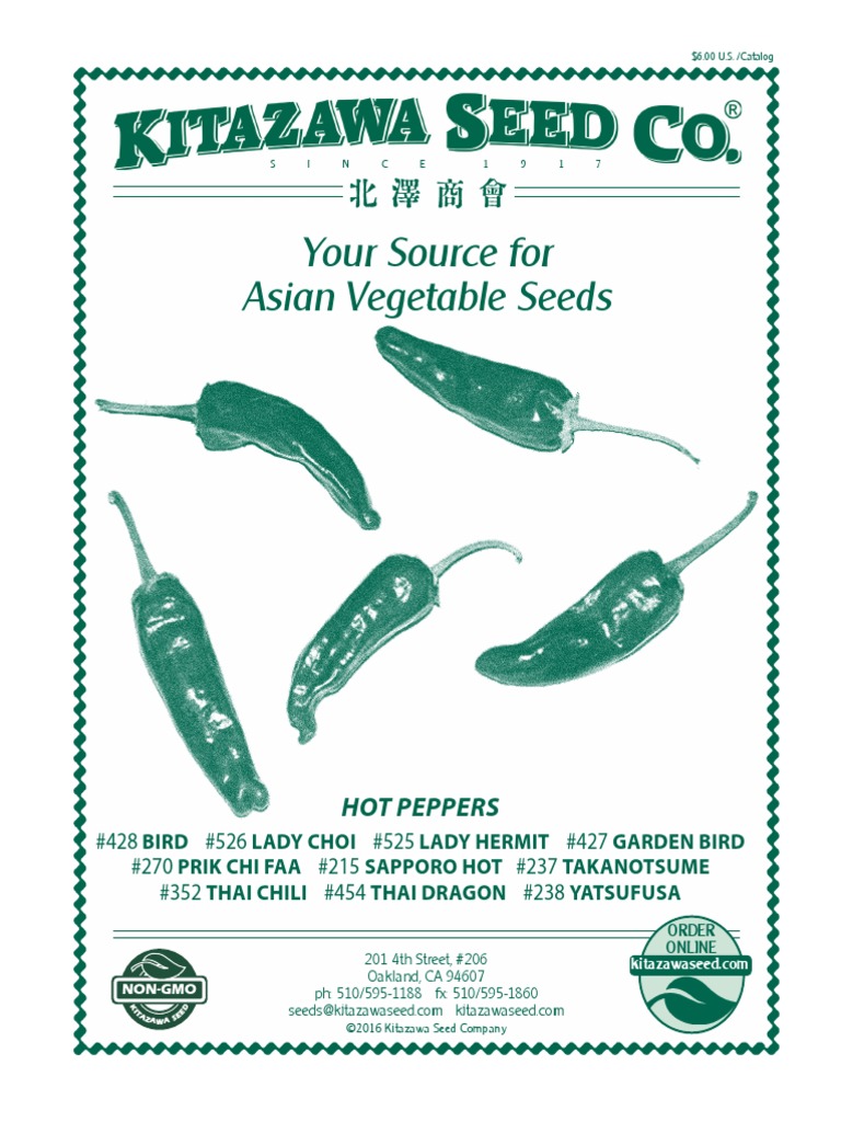 Kitazawa Seed Catalog | PDF | Basil | Phaseolus Vulgaris