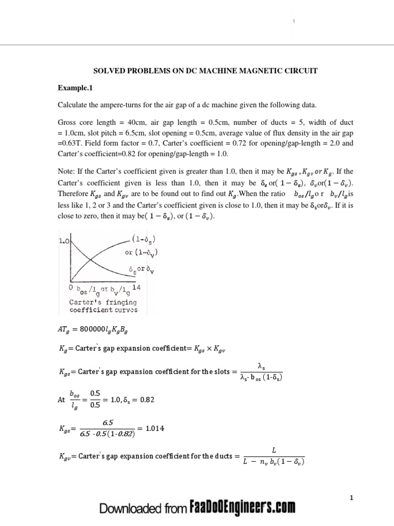 Electrical Machine Design SOLVED PROBLEMS ON DC MACHINE MAGNETIC ... Electrical Machine Design SOLVED PROBLEMS ON DC MACHINE MAGNETIC ...