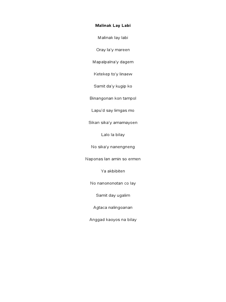 Malinak Lay Labi | PDF | Dream
