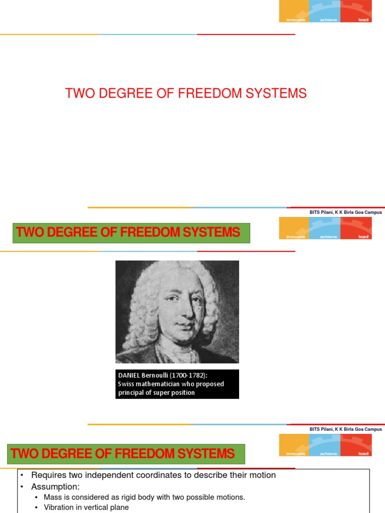 Two Degree of Freedom Vibration Systems | PDF | Normal Mode | Physical ...