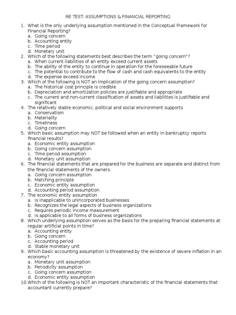 Conceptual Framework (Financial Accounting) | PDF | Going Concern | Financial Statement