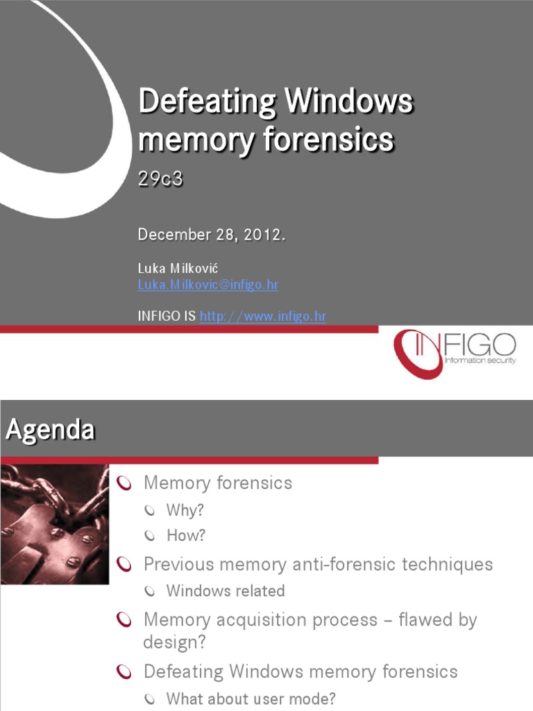 Windows Memory Forensics Guide | PDF | Kernel (Operating System ...