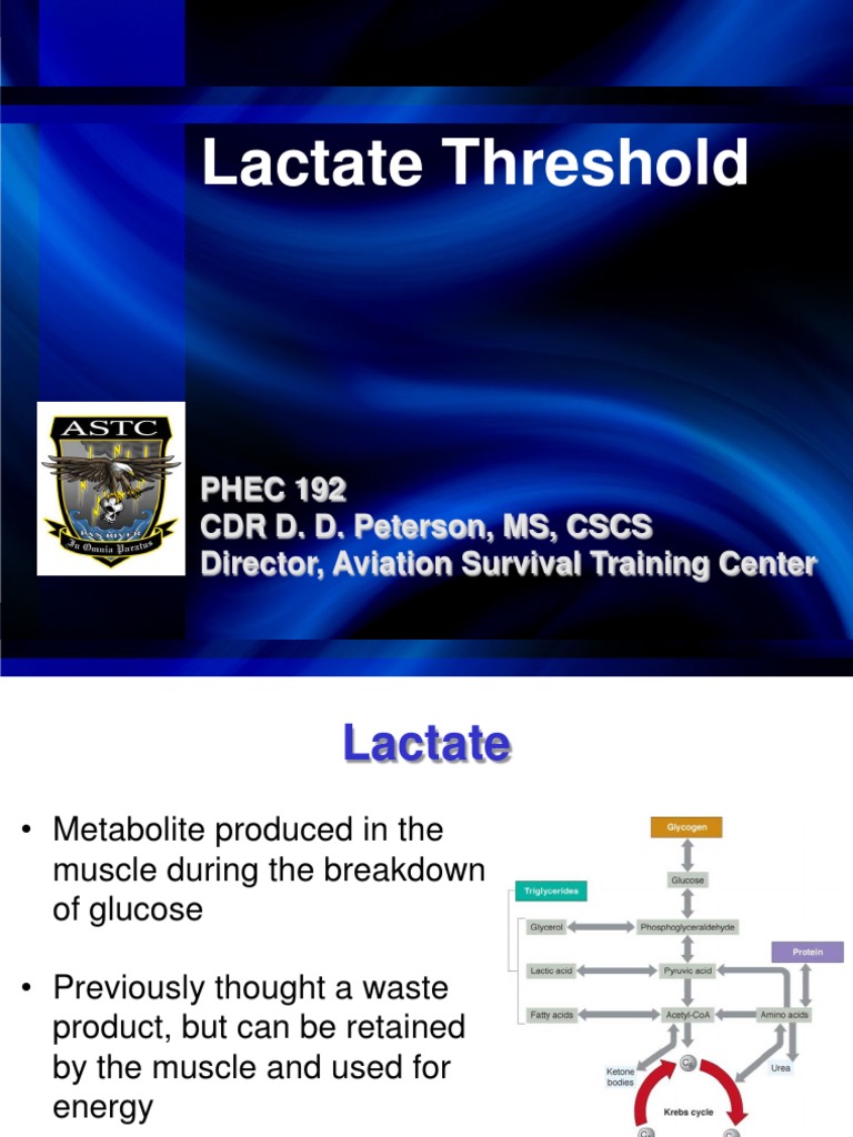Lactate Threshold | PDF | Lactic Acid | Muscle