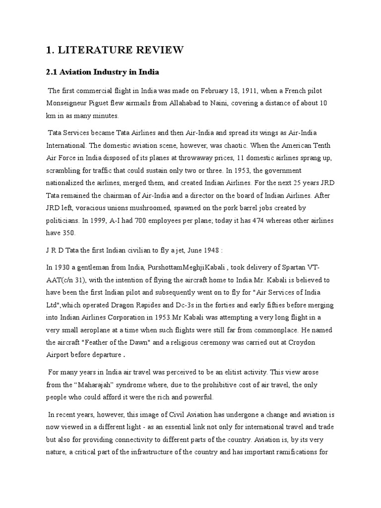 Evolution of India's Aviation Industry | PDF | Airlines | Aviation
