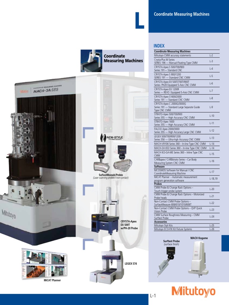 Mitutoyo CMM | PDF | Physical Quantities | Scientific Observation
