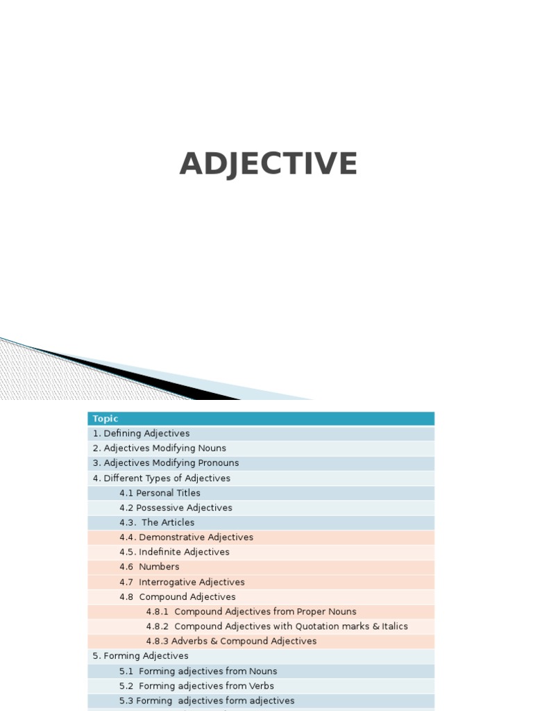 Adjectives Functional English | PDF | Adjective | Noun