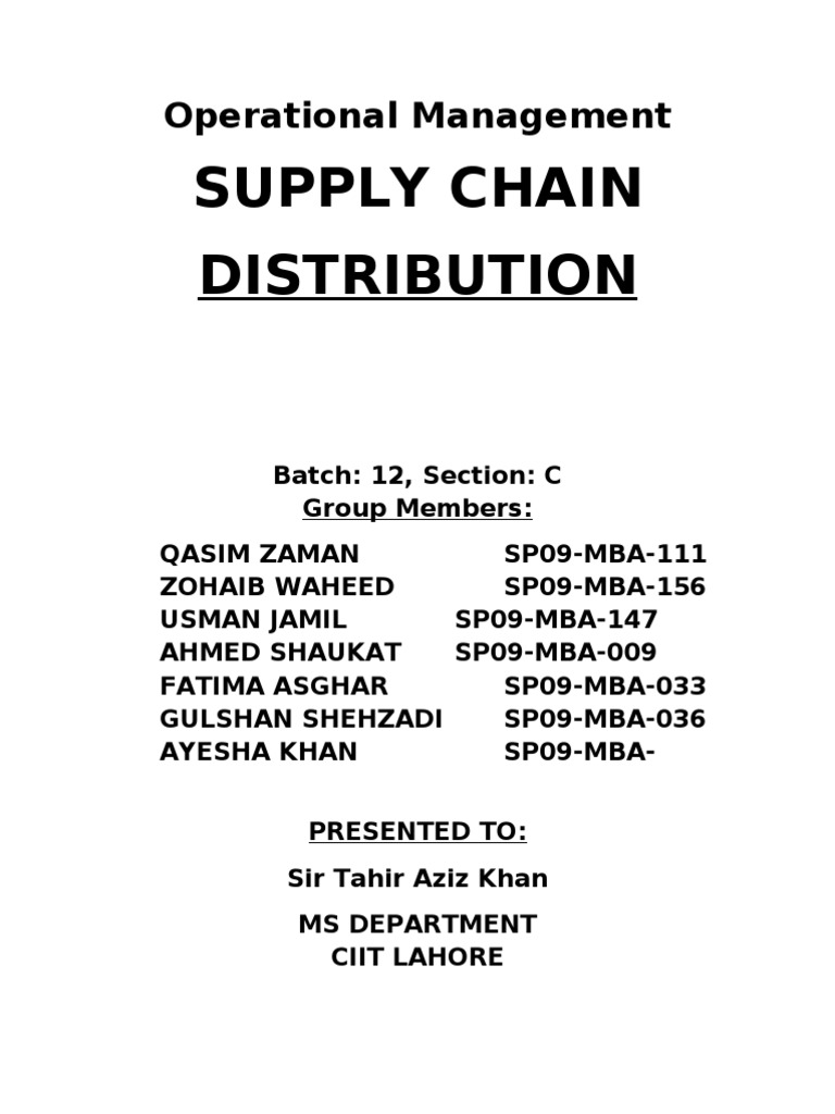 Distribution Network Ali Akbar Group Pakistan | PDF | Logistics | Retail