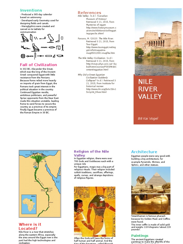 Nile River Valley Brochure | PDF | Ancient Egypt | Ancient Egyptian ...