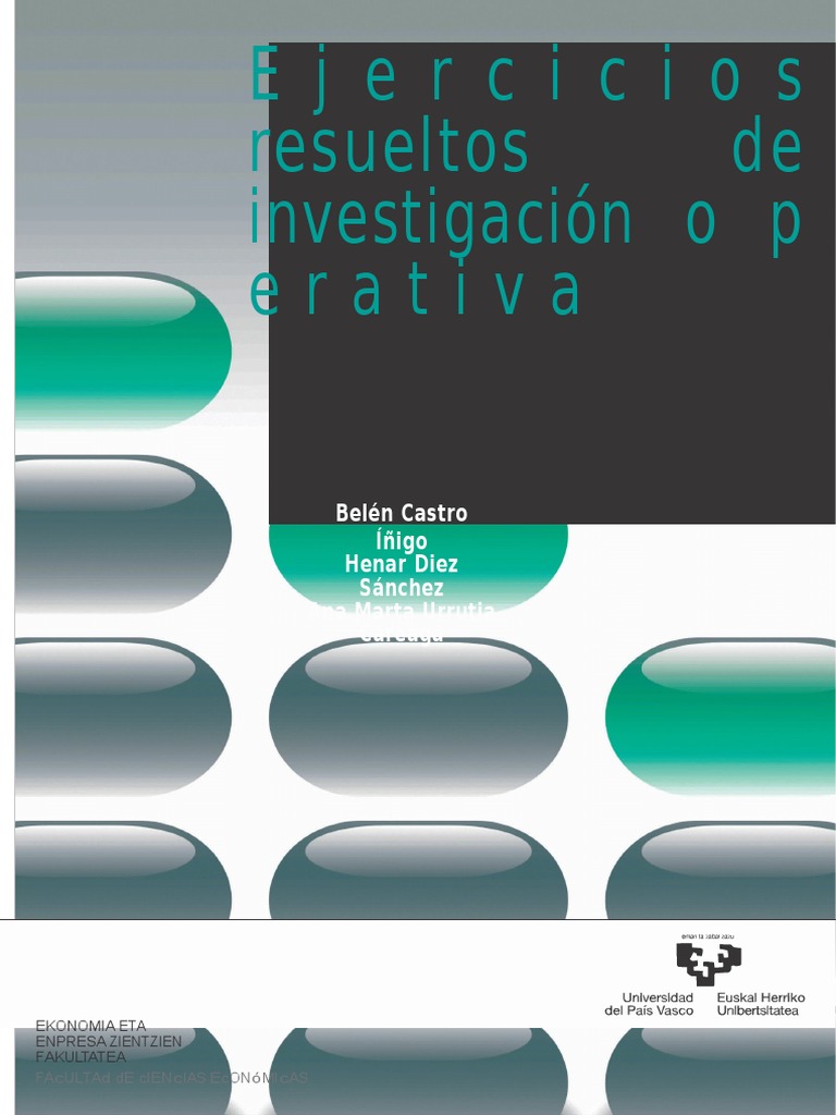Ejercicios Resueltos de Iop | PDF | Panes | Programación lineal