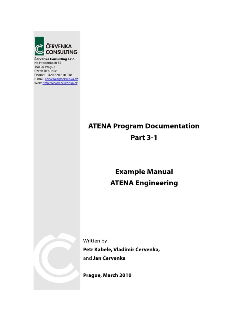 ATENA-Engineering Example Manual PDF | PDF | Strength Of Materials ...