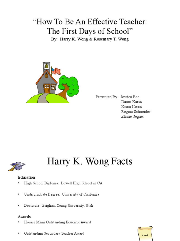How To Be An Effective Teacher On The First Days of School | PDF ...