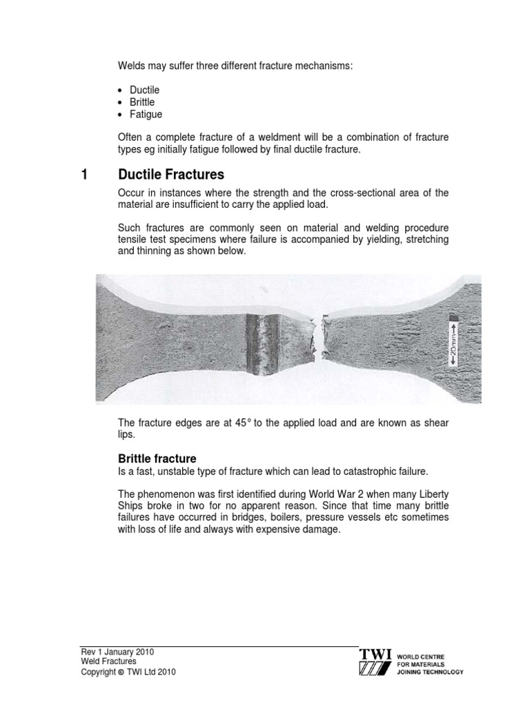 12 Weld Fractures | PDF | Fracture | Fatigue (Material)