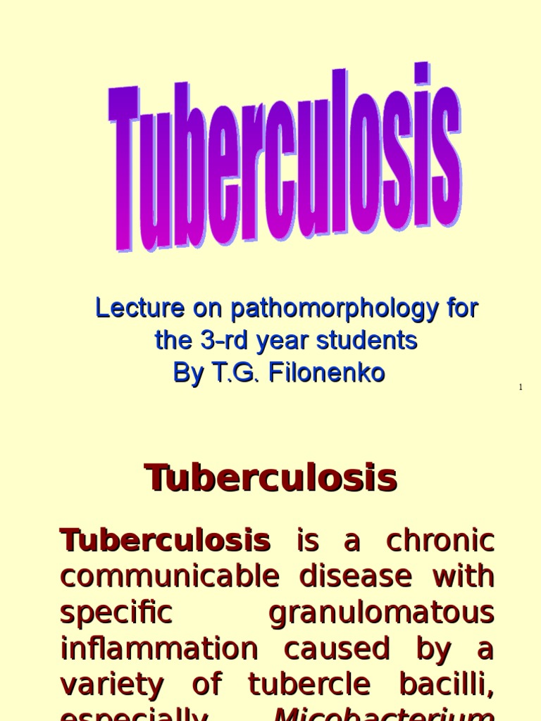 Presenation Fibrous Cavernous Tuberculois Teachers Version | PDF ...