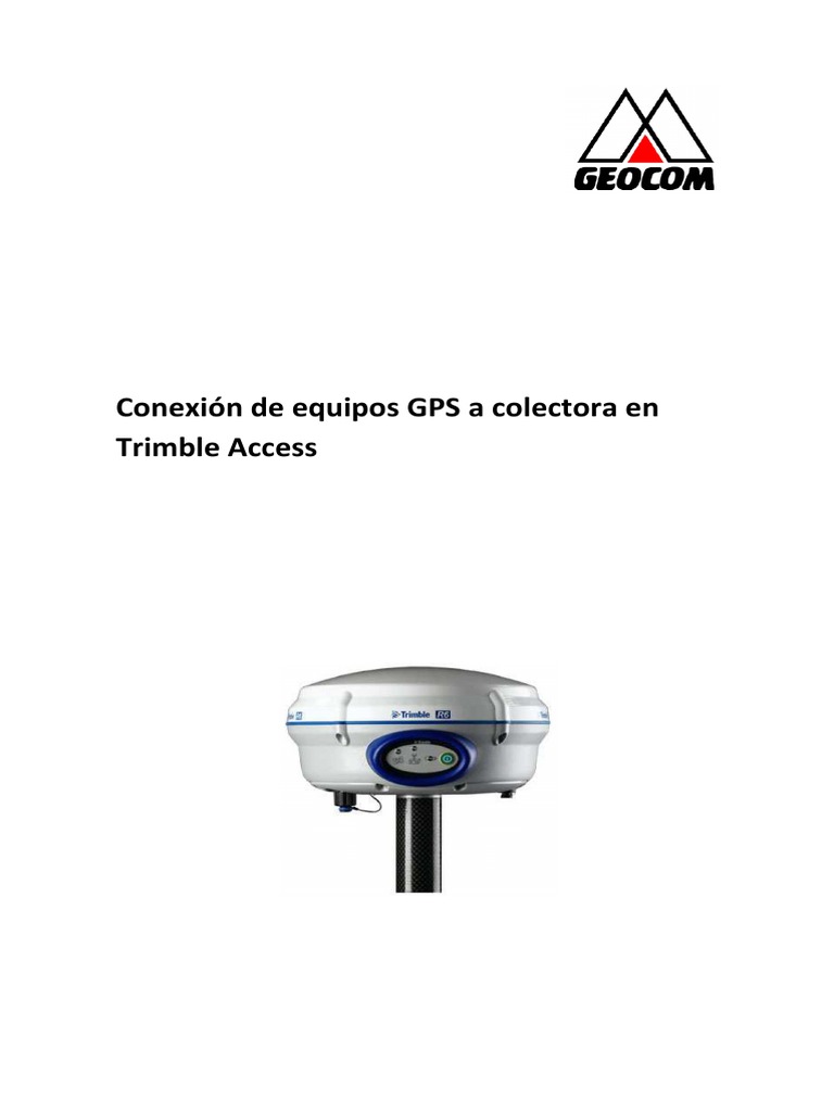 Trimble Acces - Configuracion Conexión Bluetooth | PDF | Sistema de ...