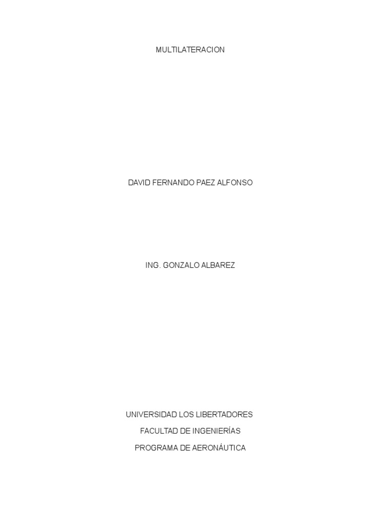 Multilateracion | PDF | Aeropuerto | Antena (Radio)
