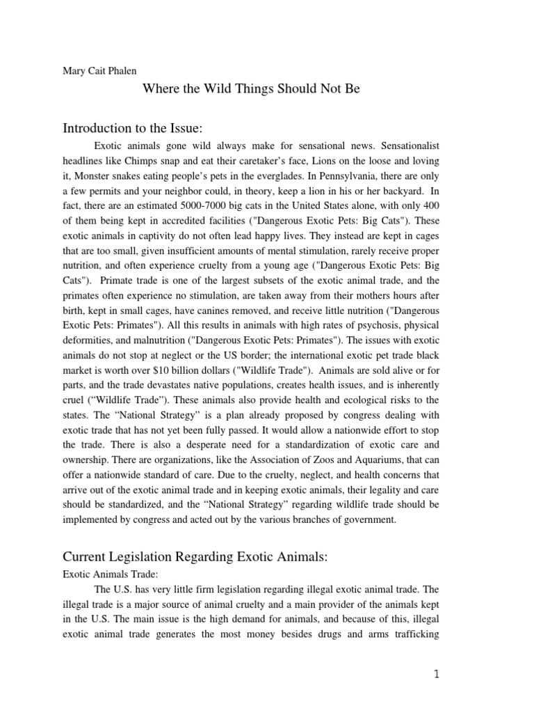 Regulating Exotic Animal Trade and Care | PDF | Pet | Zoo