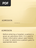 Hospital Admission Checklist Guide | PDF | Hospital | Surgery
