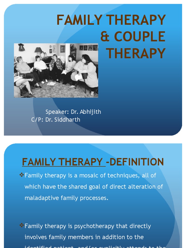 Family Therapy | PDF | Family Therapy | Relationship Counseling