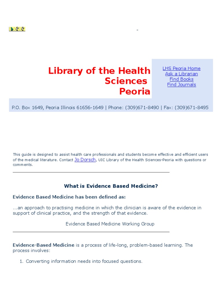 Library of The Health Sciences Peoria: LHS Peoria Home Ask A Librarian ...