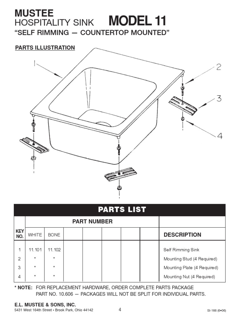 Model 11 Model 11: Mustee Mustee | PDF | Sink | Countertop