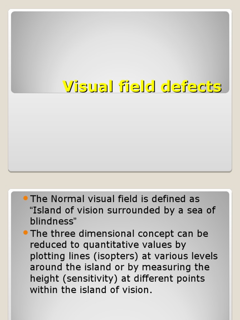 Understanding Visual Field Defects | PDF