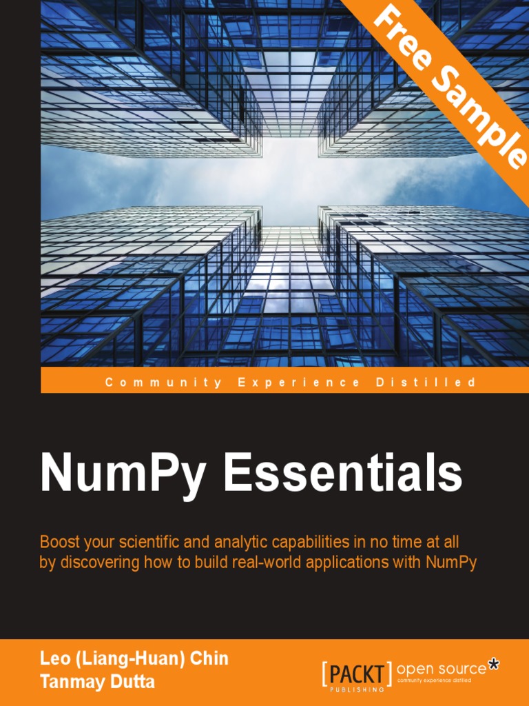 Numpy Essentials Sample Chapter Pdf Matrix Mathematics Command Line Interface