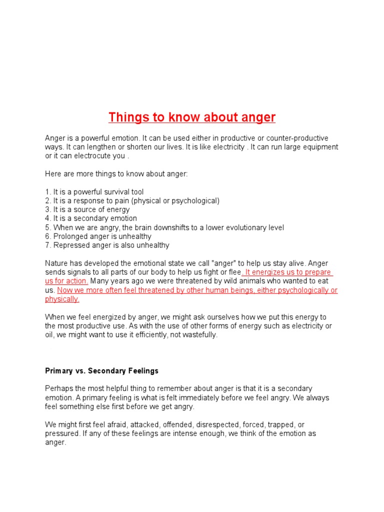 Anger Resolution | PDF | Anger | Conflict Resolution