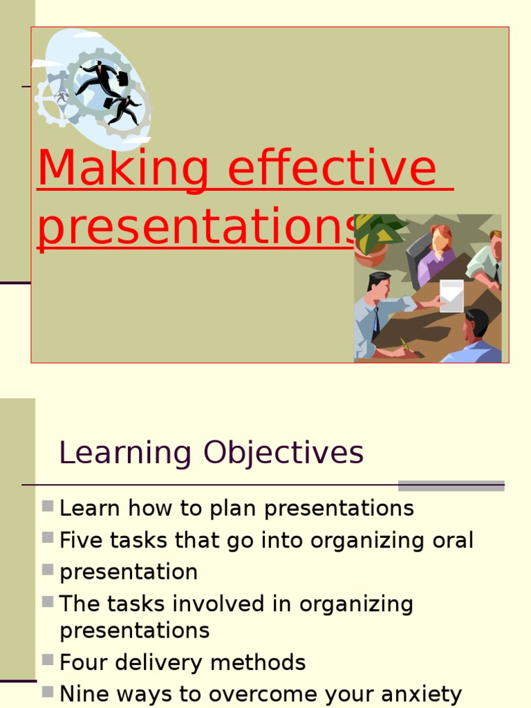 Making Effective Presentations - ppt2 | PDF | Body Language ...