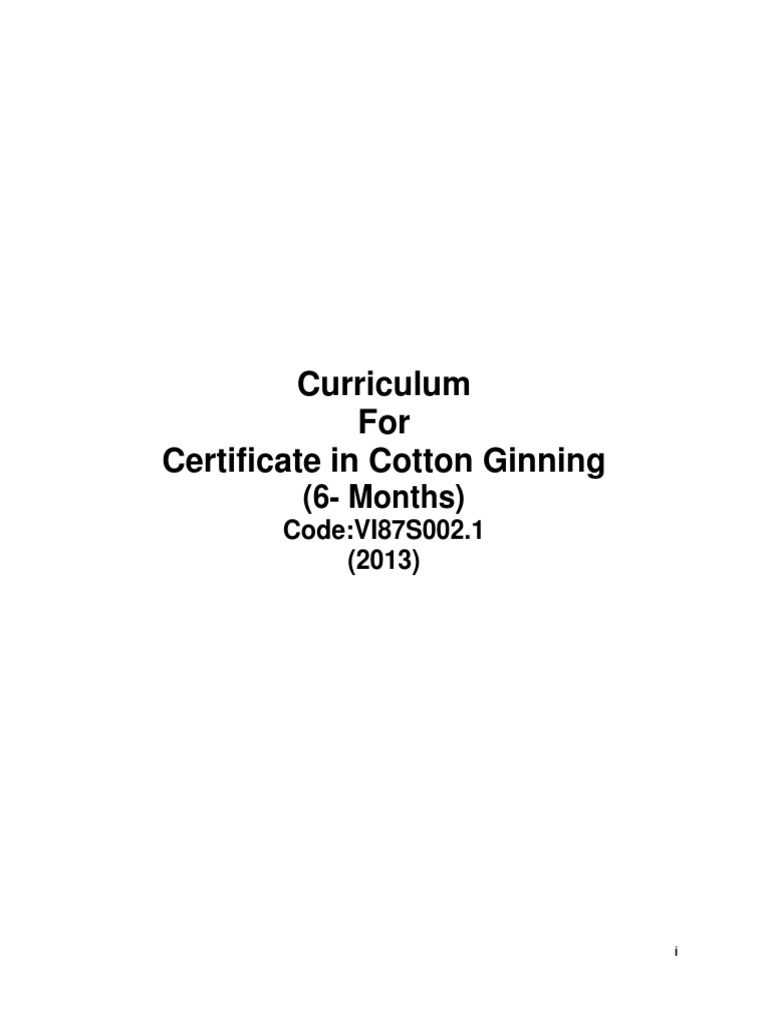 Cotton Ginning | PDF | Wool Bale | Cotton