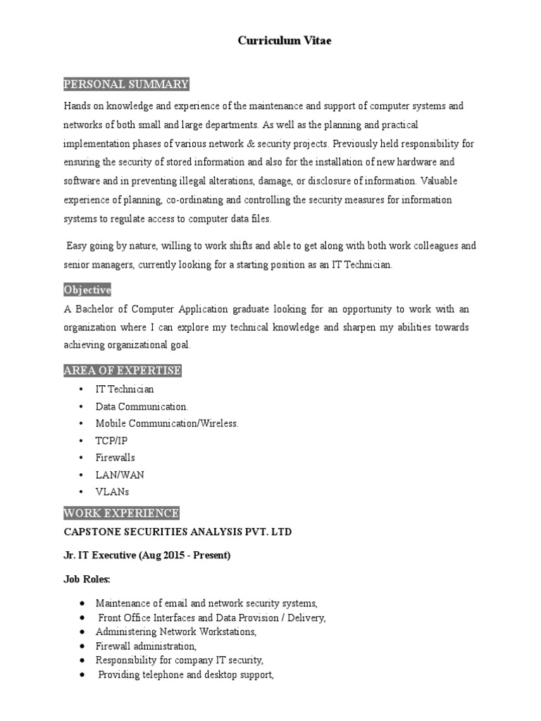 Resume of Saif 19 12 15 | PDF | Virtualization | Professional Certification