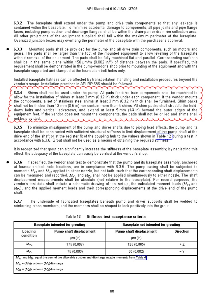Pages From API Standard 610 Centrifugal Pumps | PDF | Stiffness | Pump