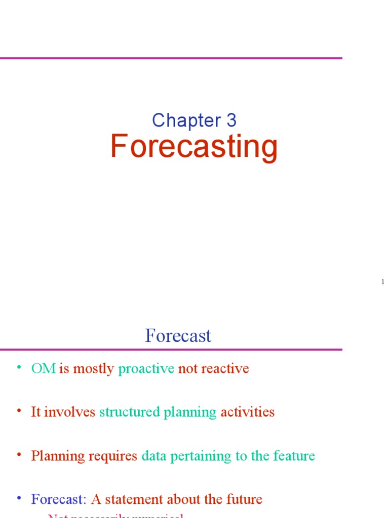 Forecast | PDF | Forecasting | Mean Squared Error