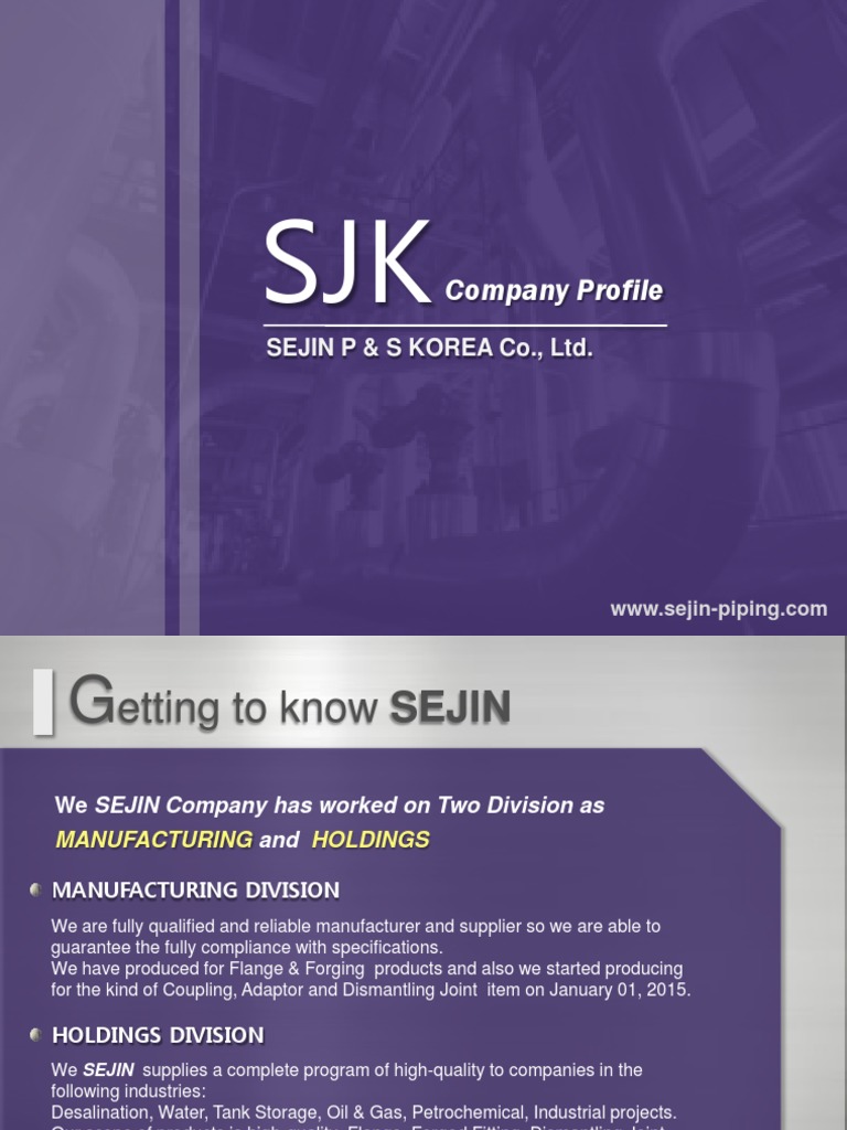SEJIN P & S KOREA Co., Ltd. Company Profile: An Overview of Their ...