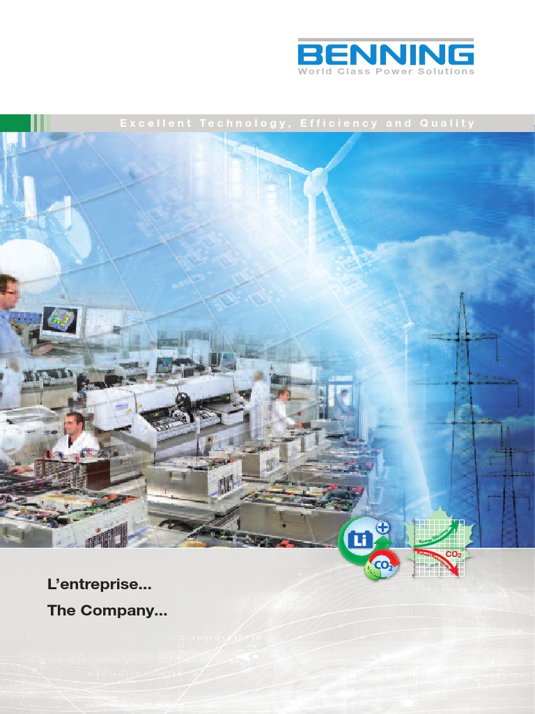 Benning UPS & Battery Charger Companybroschure | PDF | Management de la ...