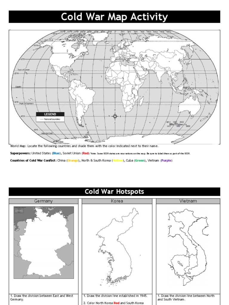 Korean War Map Activity
