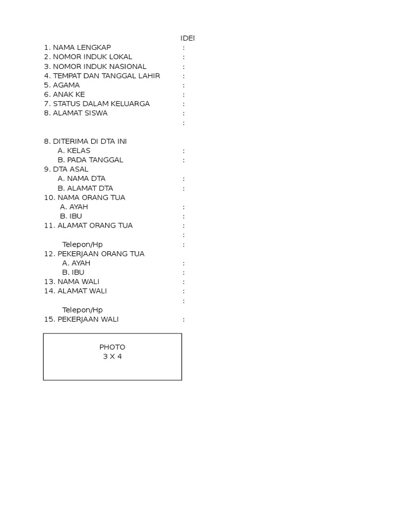 Contoh Buku Leger | PDF