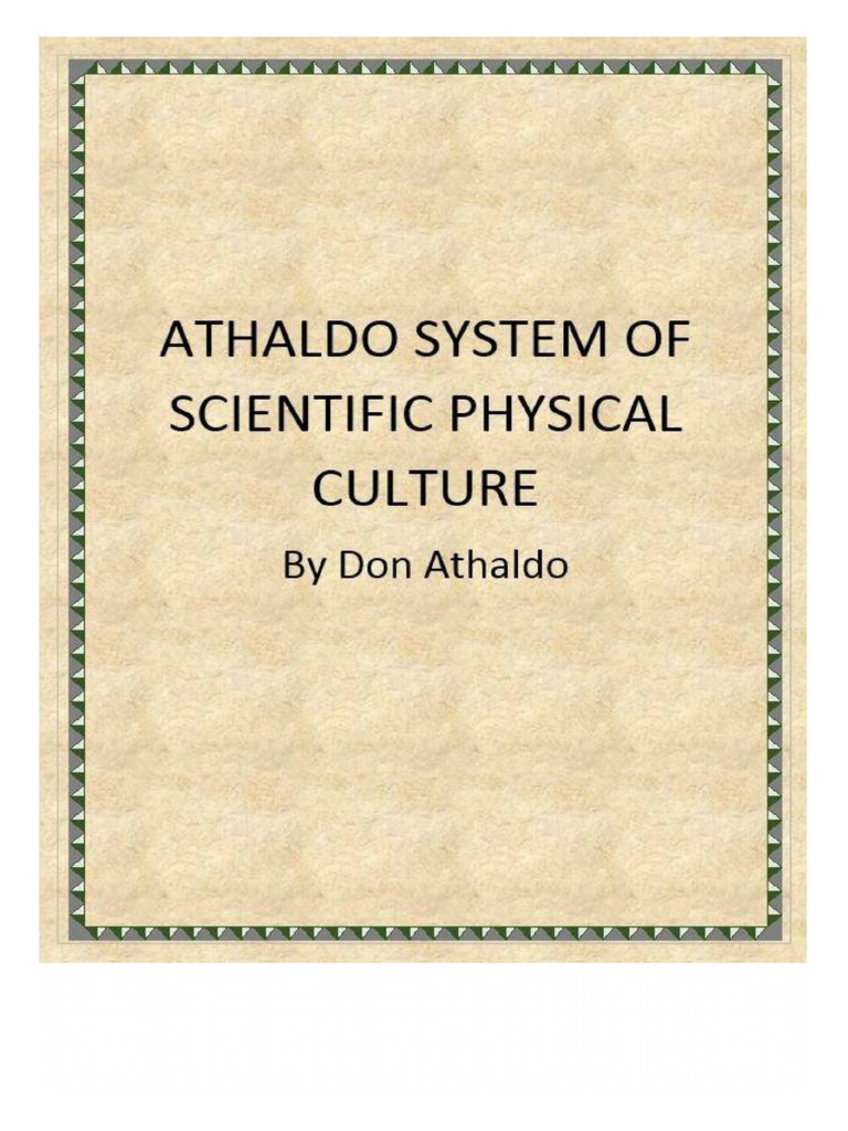 Athaldo System of Scientific Physical Culture by Don Athaldo | PDF