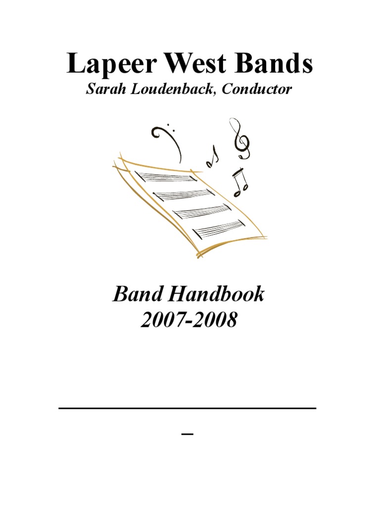Lapeer West Bands: Band Handbook 2007-2008 | PDF | Business