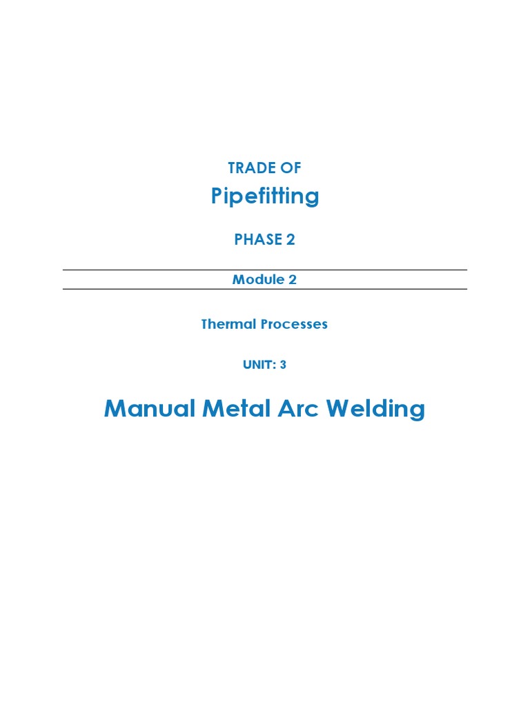 M2 - U3 - Manual Metal Arc Welding PDF | PDF | Welding | Construction