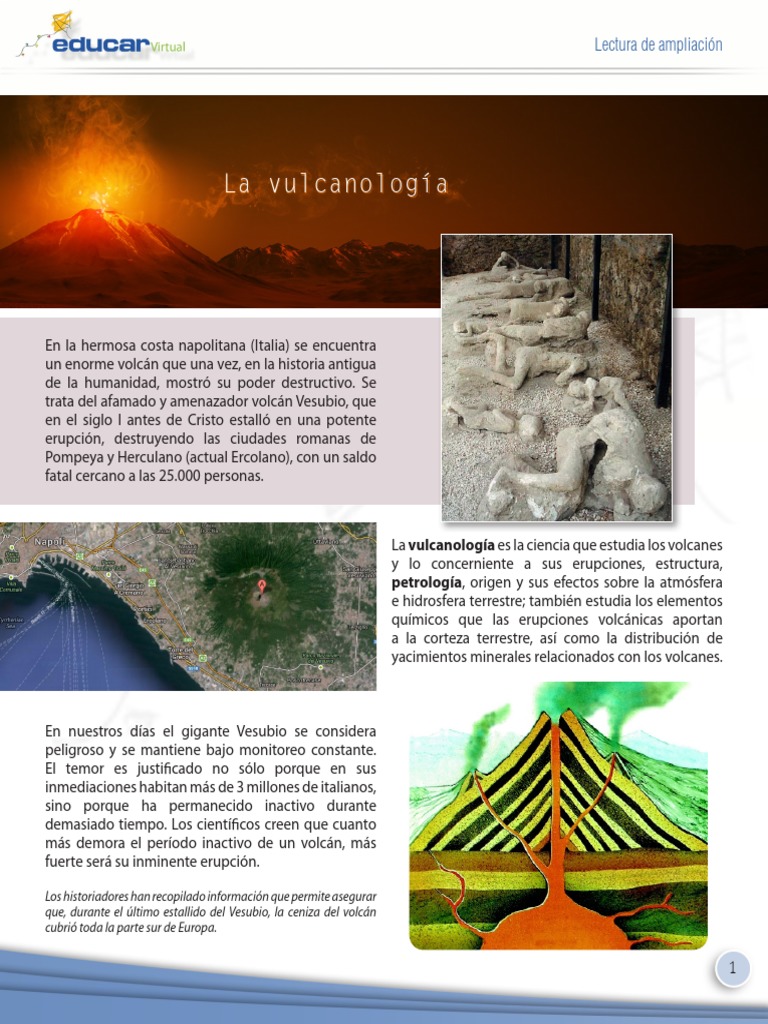 la vulcanologia.pdf | Tipos de erupciones volcánicas | Vulcanología