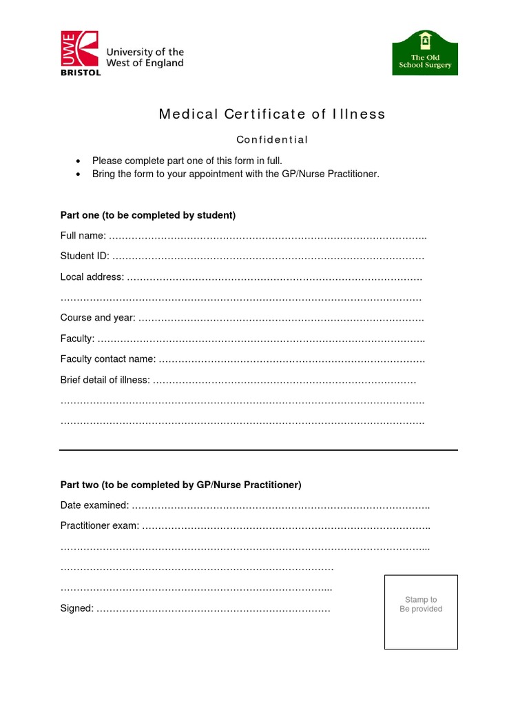 SSD Medical Certificate of Illness | PDF | Health Care | Health Sciences