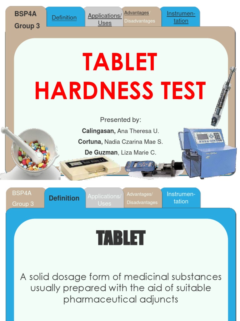 Hardness Test For Tablets