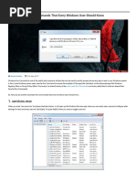 Hows - Tech - Important Windows Commands | PDF | Microsoft Windows ...