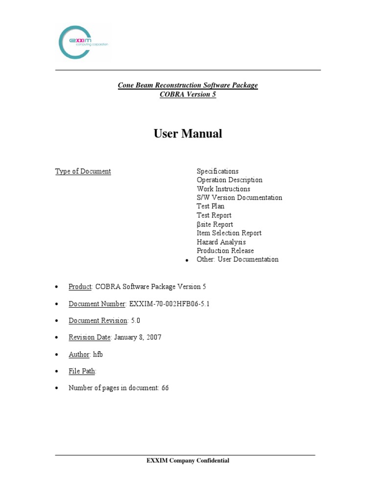 Cobra User Manual v5 | PDF | Installation (Computer Programs) | Parameter (Computer Programming)
