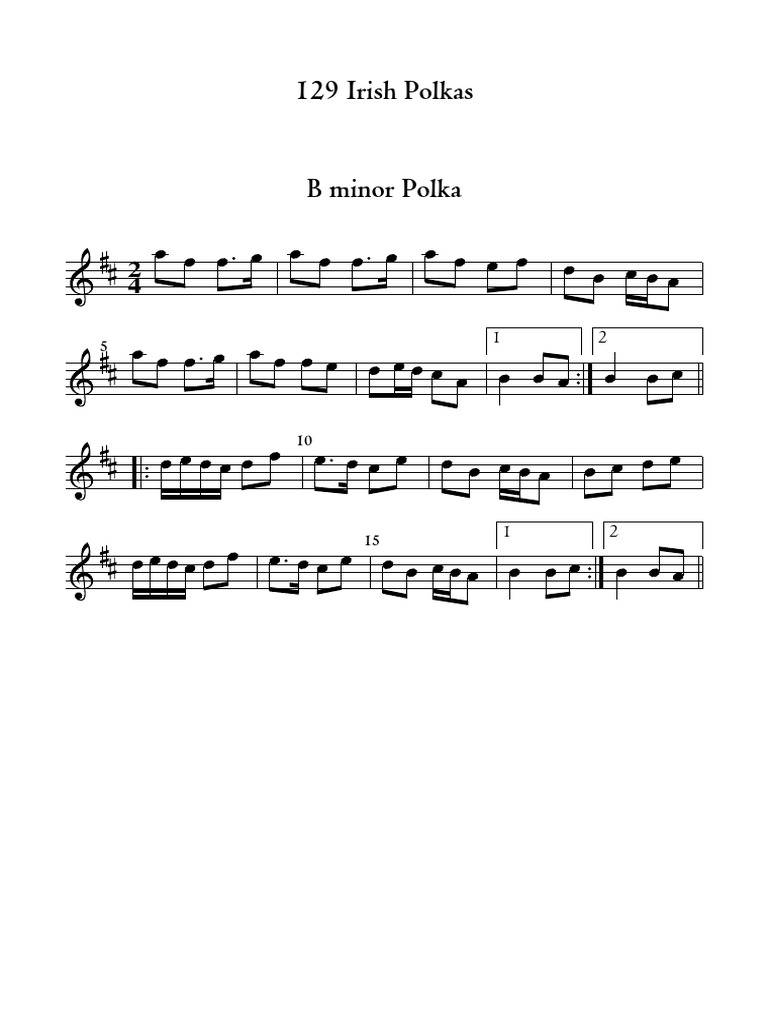 129 Irish Polkas | PDF