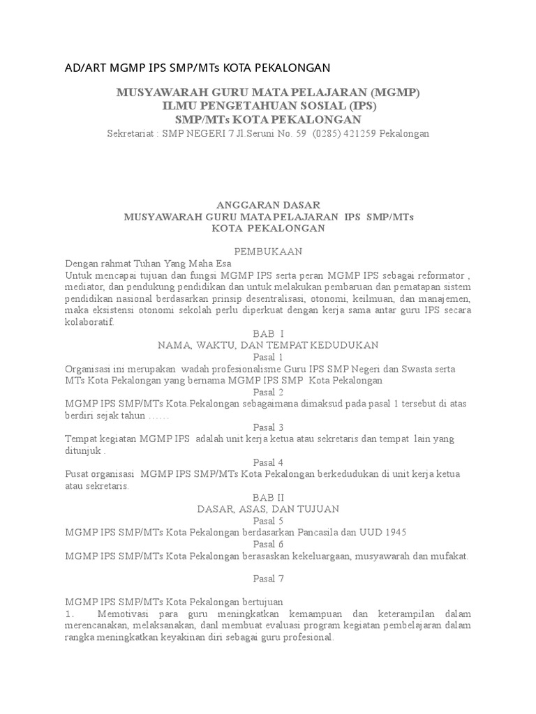 AD ART MGMP Ips | PDF