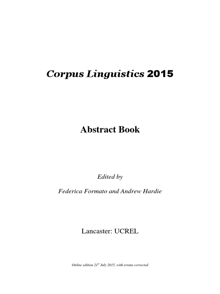 CL2015 AbstractBook PDF | PDF | Linguistics | Semiotics