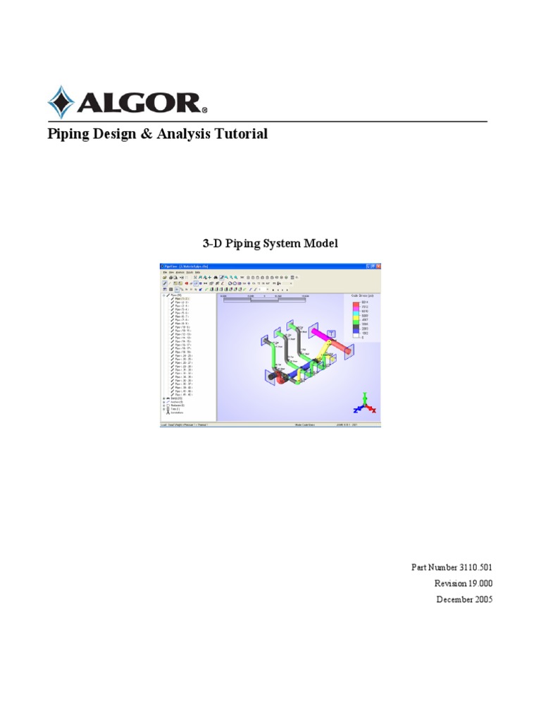 Manual Algor Piping | PDF | Menu (Computing) | Button (Computing)