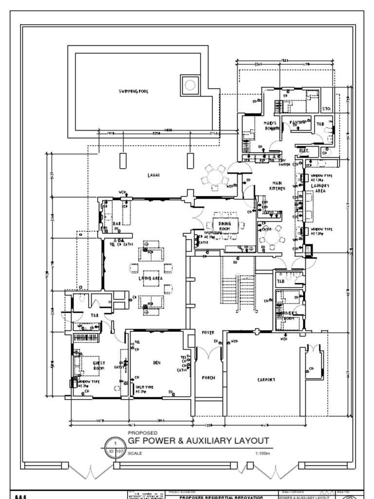 GF Power & Auxiliary Layout: Proposed | PDF