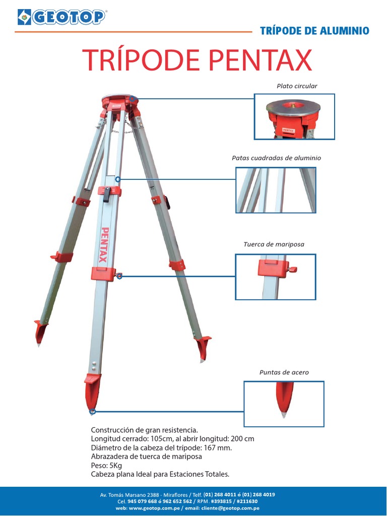 Topografía Partes Del Trípode